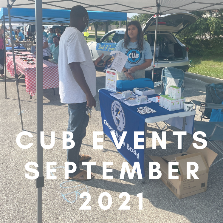 Helpful CUB events in September | Citizens Utility Board