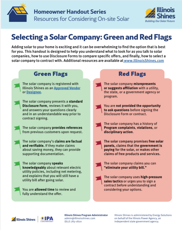 Considering solar? CUB encourages you to use Illinois Shines' Homeowner ...