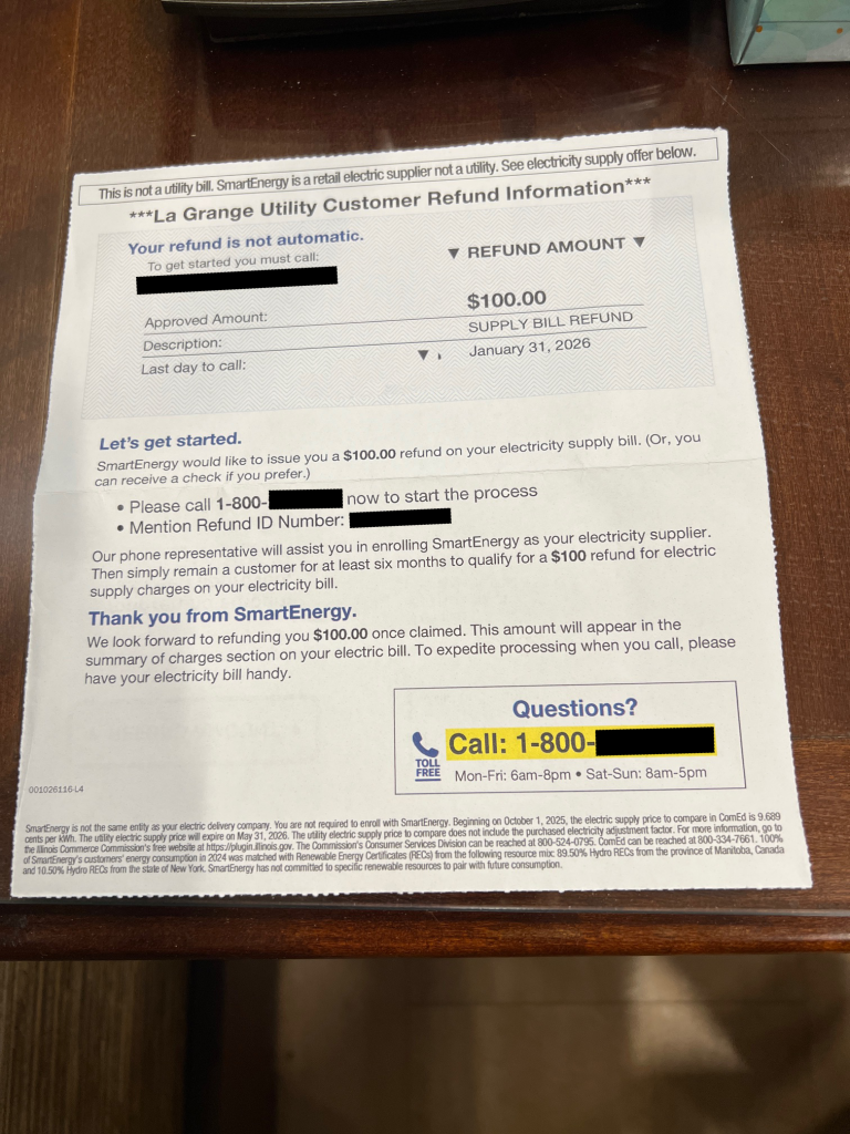 ‘Utility Customer Refund’? Analyzing an alternative supplier deal ...